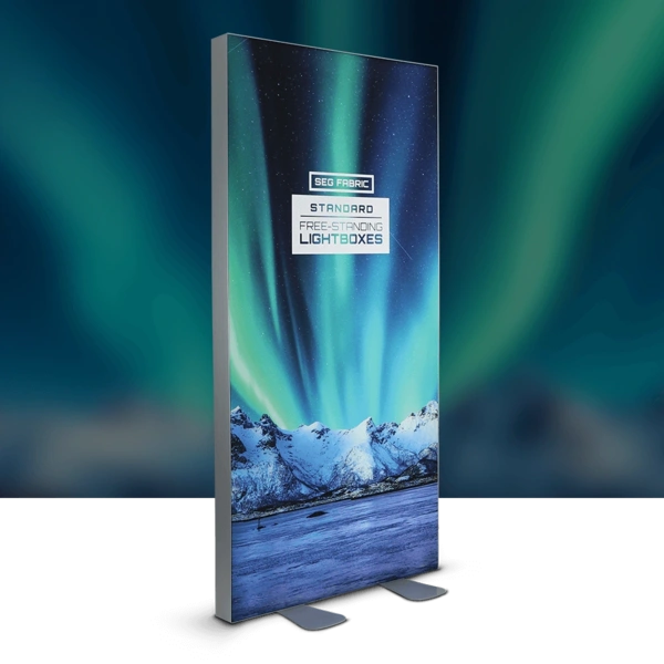SEG Fabric Free-Standing Lightboxes | Furnival Press ltd